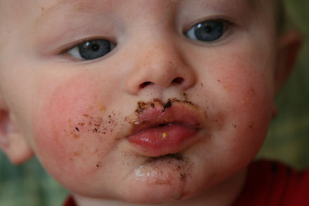 6 photos of a tidy toddler eating his first Oreo « Lifenut